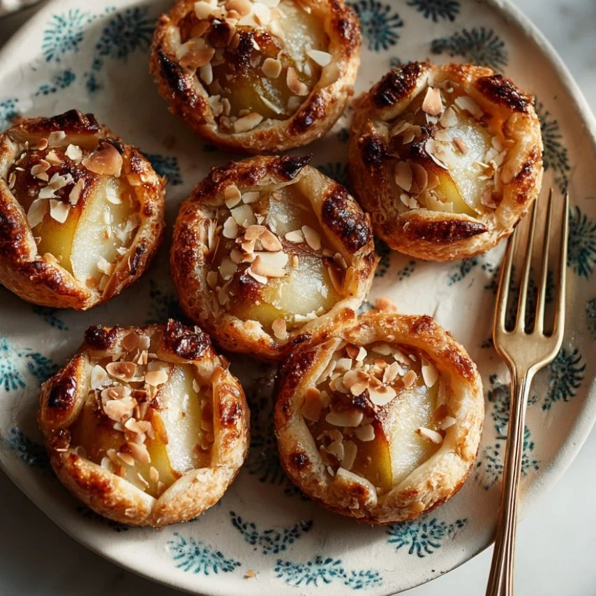 Delicious Mini Pear Almond Galettes recipe (20 Min Bake)
